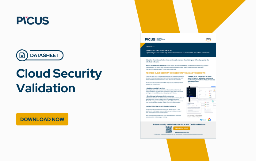 Cloud Security Validation Datasheet | Picus