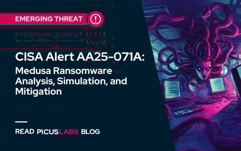 Medusa Ransomware Analysis, Simulation, and Mitigation - CISA Alert AA25-071A