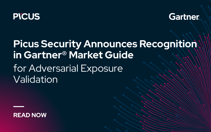 Picus Security Announces Recognition in Gartner® Market Guide for Adversarial Exposure Validation