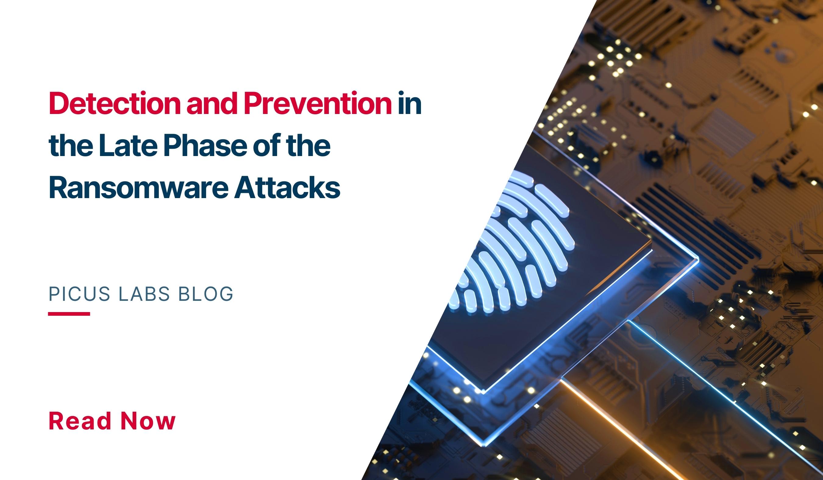 Ransomware Detection and Prevention in the Late Phase of the Lifecycle