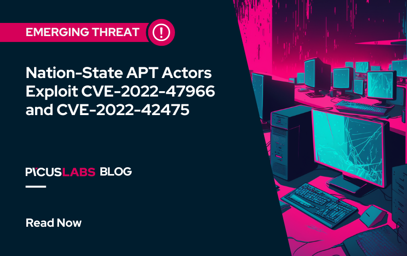 CISA Alert AA23-250A: Nation-State APT Actors Exploit CVE-2022-47966 ...