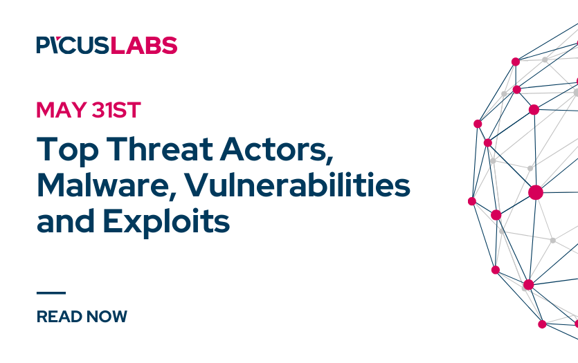 May 31: Top Threat Actors, Malware, Vulnerabilities and Exploits