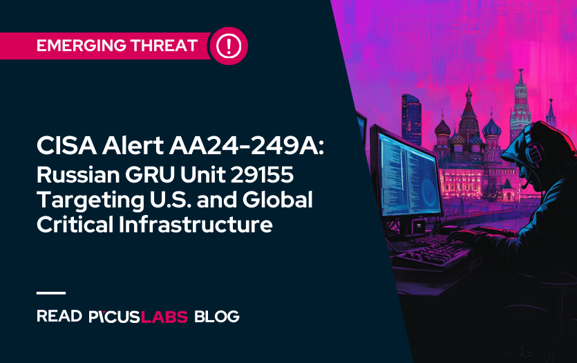 CISA Alert AA24-249A: Russian GRU Unit 29155 Targeting U.S. and Global ...